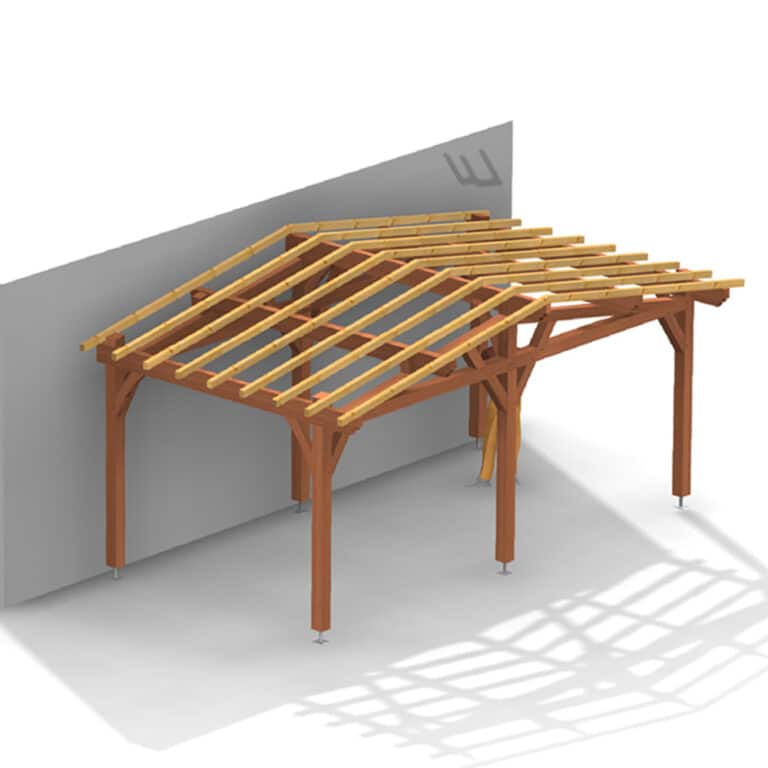 Appentis 2 Pans M - Wood Structure