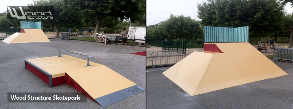 Module Skate Roller et Bmx pour Pro et Collectivité - Wood Structure