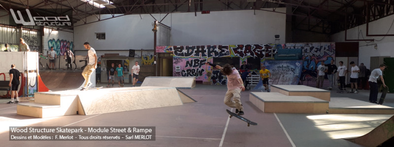 Skatepark Indoor Arras 62 - Wood Structure