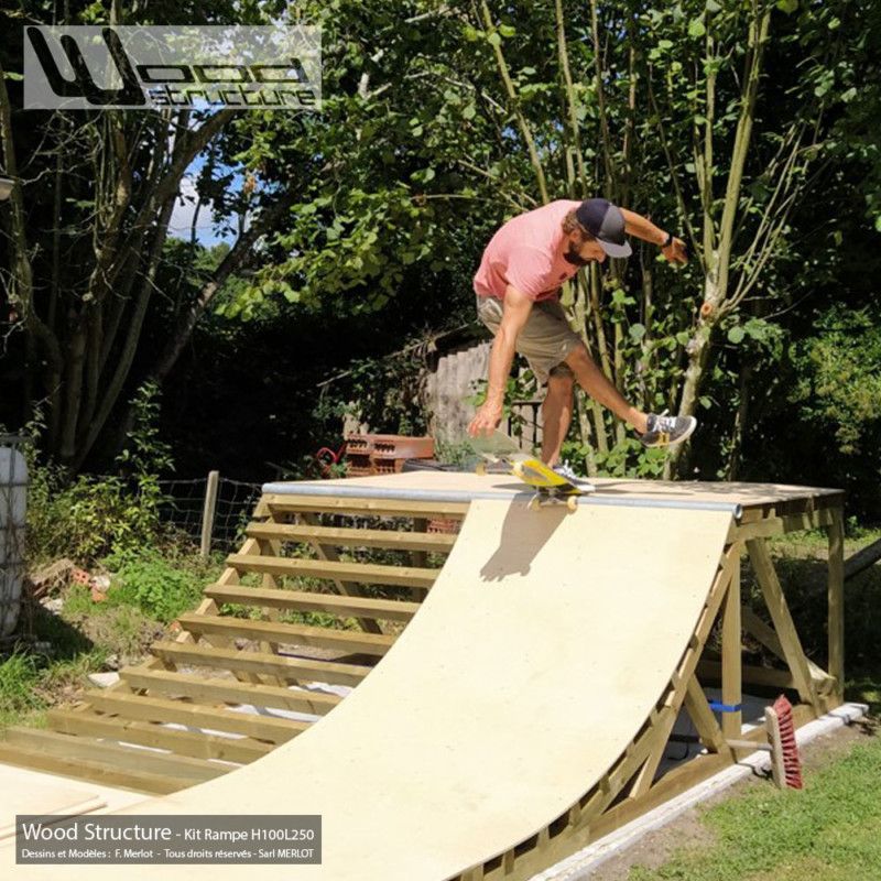 Rampe Skate - Wood Structure Skatepark