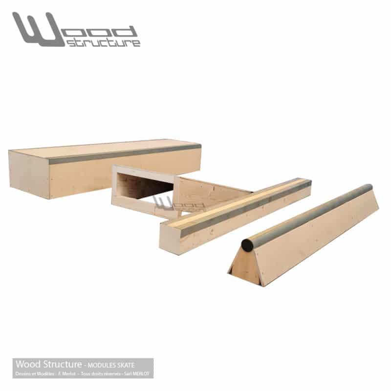 Slappy Rail Slide Grind - Wood Structure Skatepark