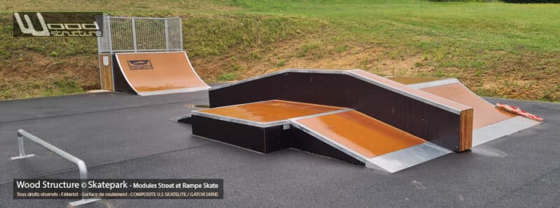 Skatepark de Duneau (72) - Wood Structure