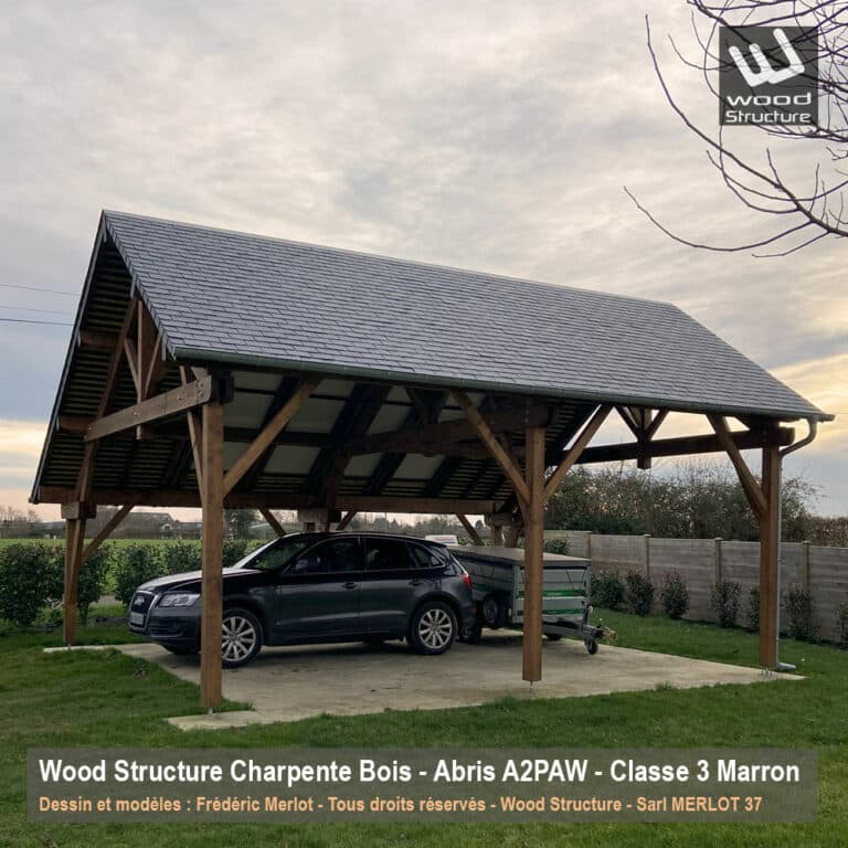 Appentis 1 Pan M - Kit Charpente Bois - Wood Structure