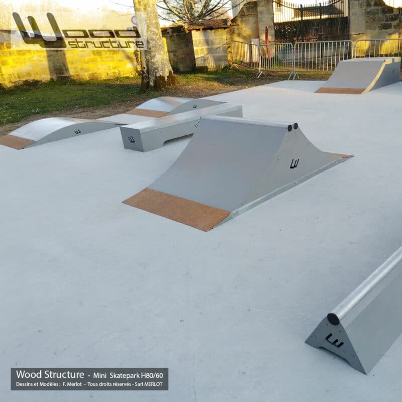 Mini Skatepark Ephémère - Wood Structure