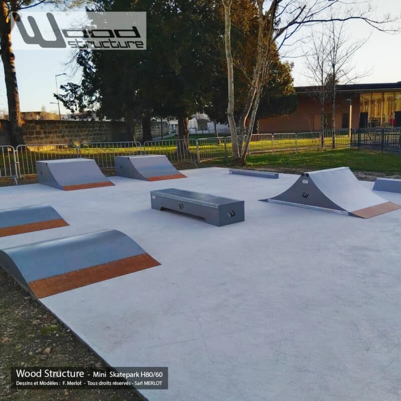 Mini Skatepark Ephémère - Wood Structure