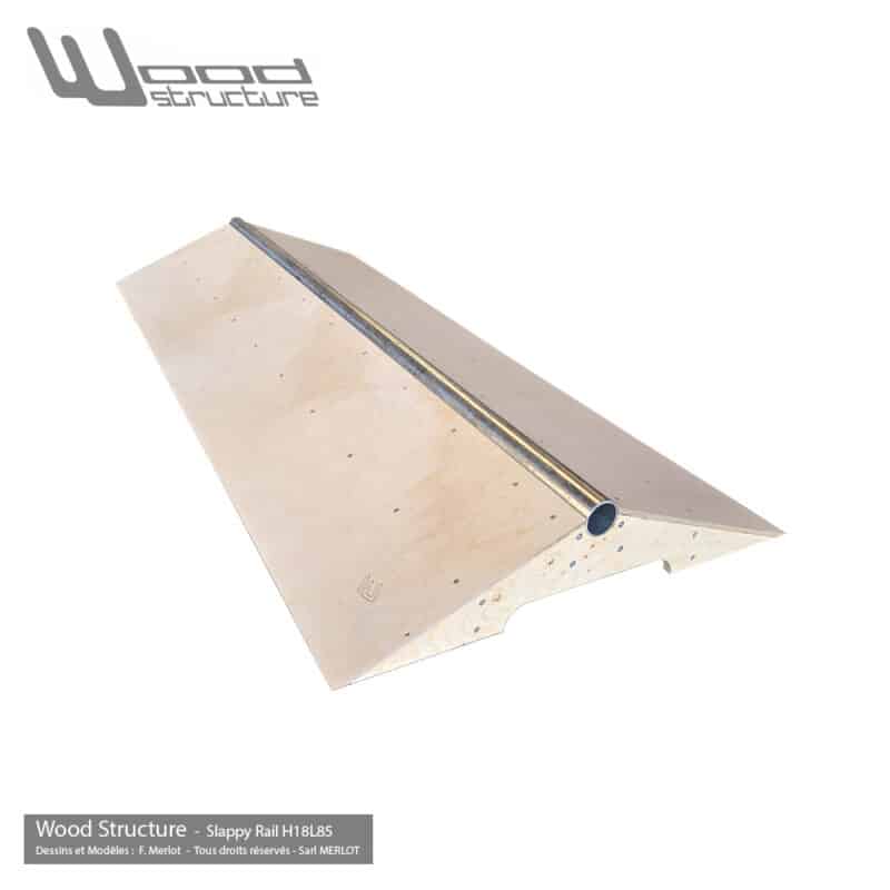Slappy Rail H18L85 - Wood Structure Skatepark