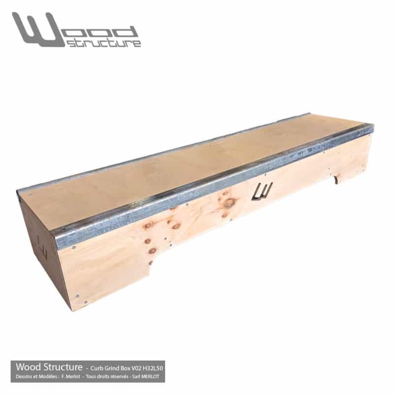 Curb Grind Box - Wood Structure Skatepark